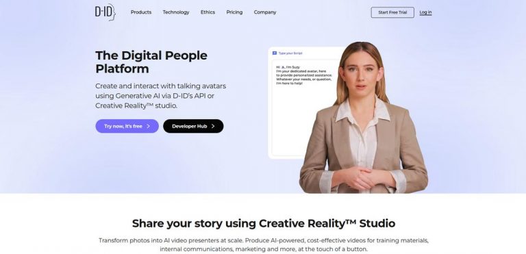 D-ID Creative Reality Reviews 2025: Details, Pricing, Features ...