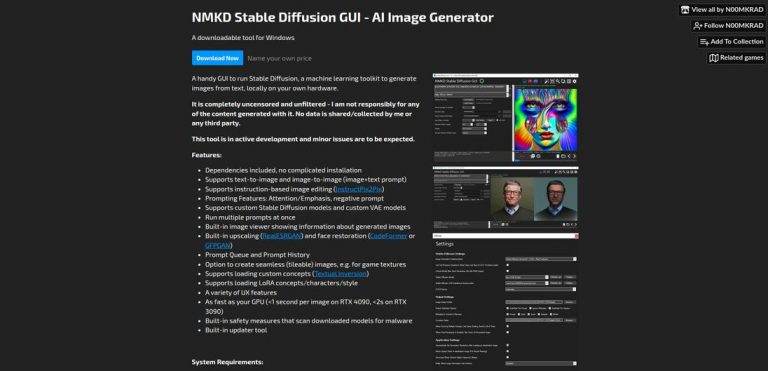NMKD Stable Diffusion Reviews 2024: Details, Pricing, Features, Benefits, and More