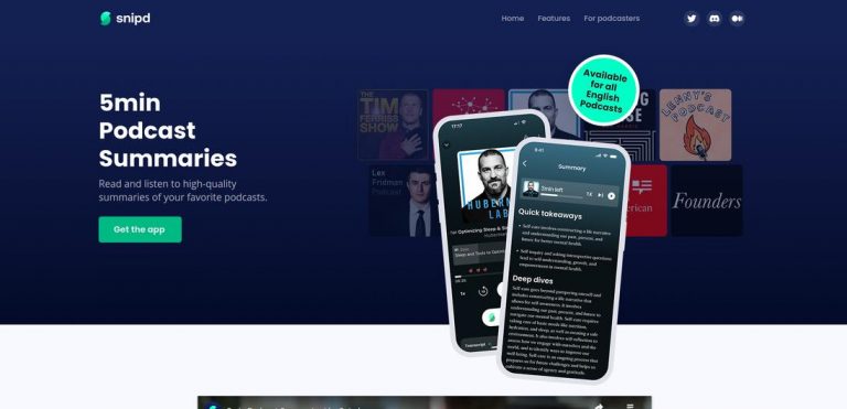 Snipd Podcast Summaries Reviews 2025: Details, Pricing, Features ...
