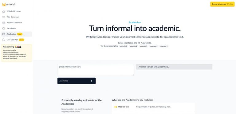 Writefull Academizer Reviews 2025: Details, Pricing, Features, Benefits ...